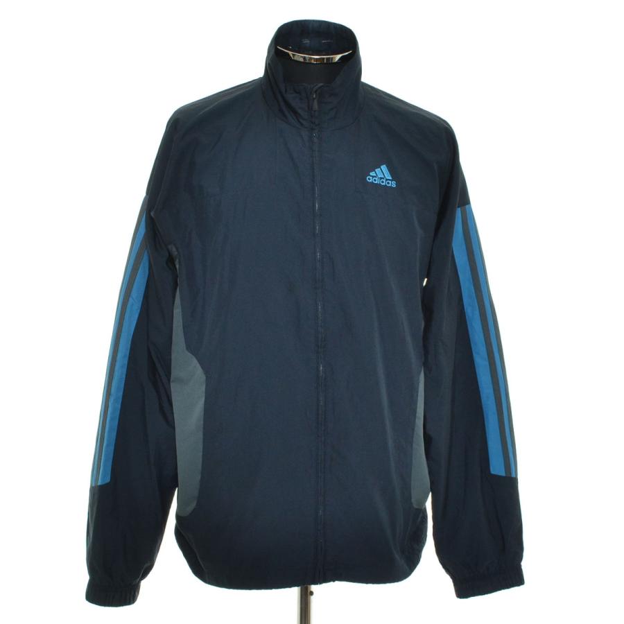 〇522096 adidas アディダス トラックジャケット ウィンドジャケット E95307 サイズM メンズ ネイビー : リサイクル市場 ...