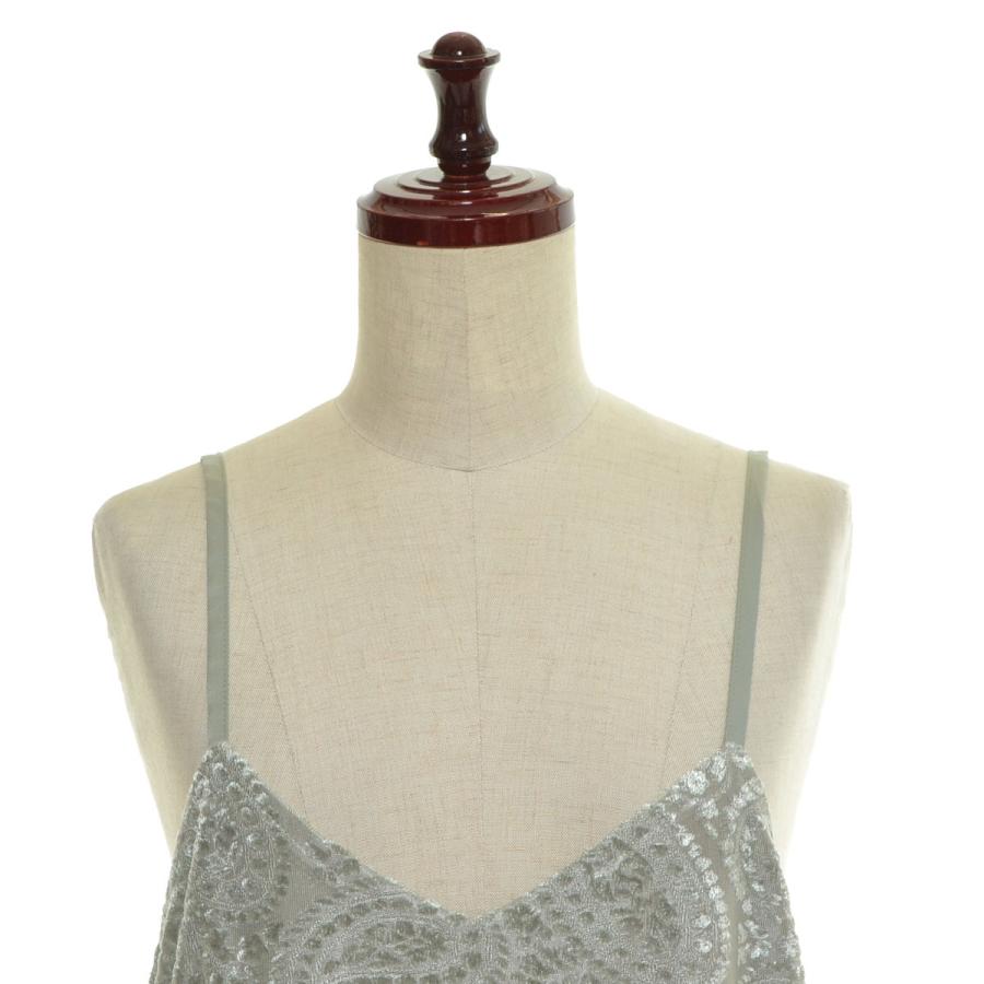 Sugar spoon 522592 未使用品 SUGAR SPOON シュガースプーン グリーンパーク ワンピース ペーズリーベロア ...