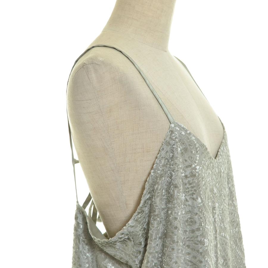 Sugar spoon 522592 未使用品 SUGAR SPOON シュガースプーン グリーンパーク ワンピース ペーズリーベロア ...