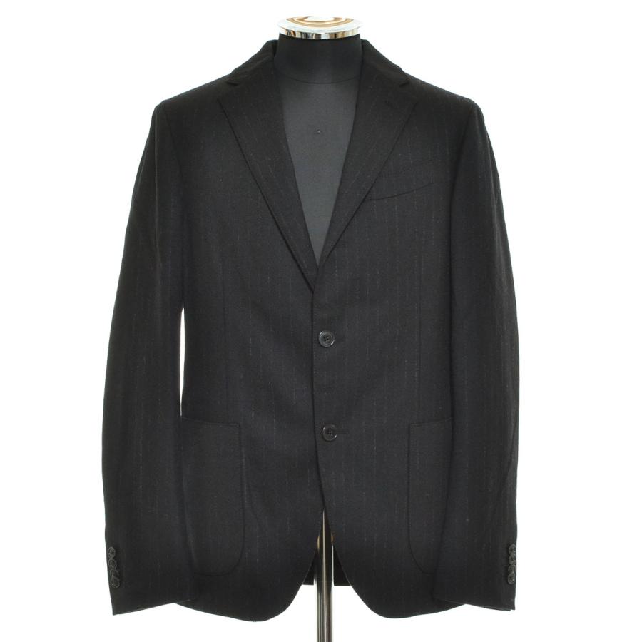 523638 LARDINI スーツ セットアップ 3B シングル アンコン 段返り サイズ46 ウールモヘアアルパカ イタリア製 ブラック ストライプ : 0230523638 ...