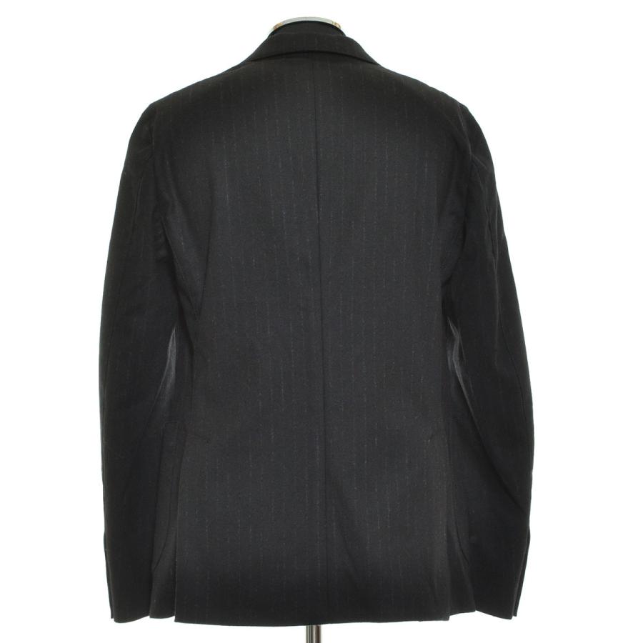 523638 LARDINI スーツ セットアップ 3B シングル アンコン 段返り サイズ46 ウールモヘアアルパカ イタリア製 ブラック ストライプ : 0230523638 ...