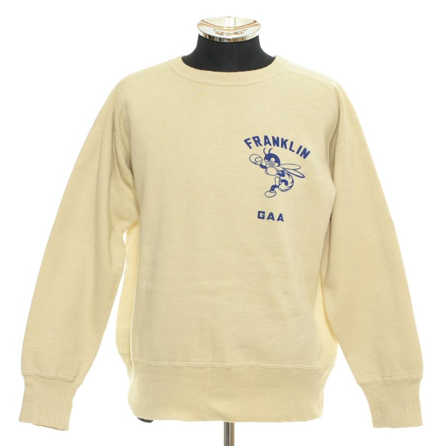 DUBBLEWORKS 550378 DUBBLE WORKS ダブルワークス ウエアハウス スウェットシャツ FRANKLYN GAA サイズM メンズ ベージュ : リサイクル市場エコ ...