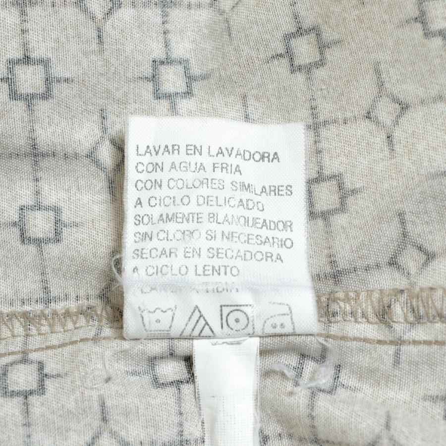 565448 NATURAL ISSUE 柄シャツ 長袖 サイズM メンズ ベージュ : リサイクル市場エコ - 通販 - Yahoo!ショッピング
