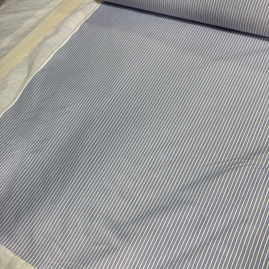 生地 アウトレット 通販 布地生地3m no1807綿ポリシャツ生地ストライプシーチング爽やか水色 : 布地生地おしゃれ麻帆布のエコキジ ...