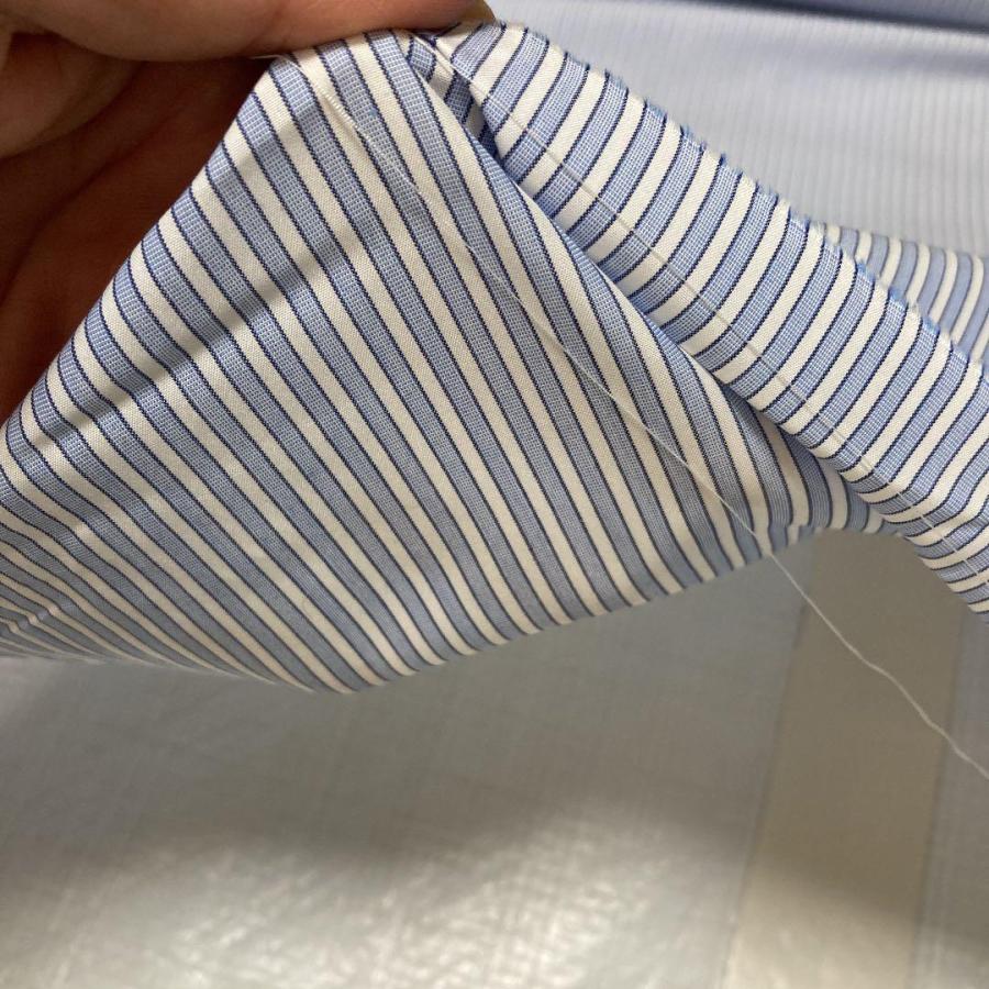 生地 アウトレット 通販 布地生地3m no1807綿ポリシャツ生地ストライプシーチング爽やか水色 : 布地生地おしゃれ麻帆布のエコキジ ...