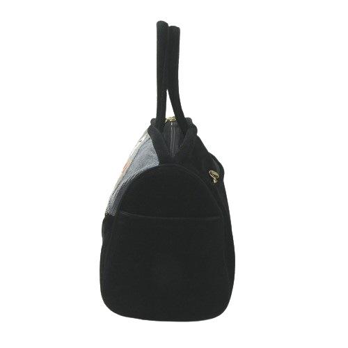 フェイラー 美品 シュニール織 ボストンバッグ 黒 グレー系 花柄 旅行 トラベル FEILER TS6 : リサイクルランド エコラボ - 通販 - Yahoo!ショッピング