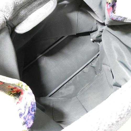 フェイラー 美品 シュニール織 トートバッグ ハンドバッグ グレー 花柄 FEILER TS6 : リサイクルランド エコラボ - 通販 - Yahoo!ショッピング