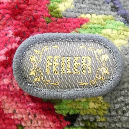 フェイラー 美品 シュニール織 トートバッグ ハンドバッグ グレー 花柄 FEILER TS6 : リサイクルランド エコラボ - 通販 - Yahoo!ショッピング