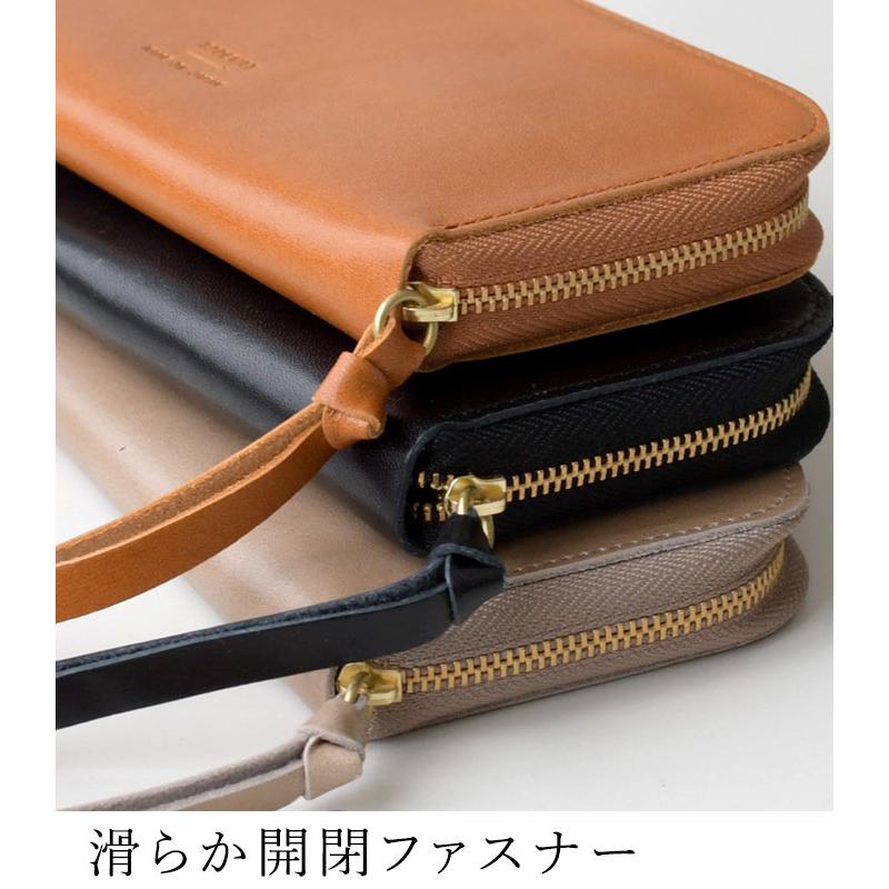 TIDEWAY 日本製 本牛革 ROUND WALLET L ラウンドファスナー 長財布-長財布 レディース 本革- 30代 40代 50代 60代 23AW0818, j23 ...