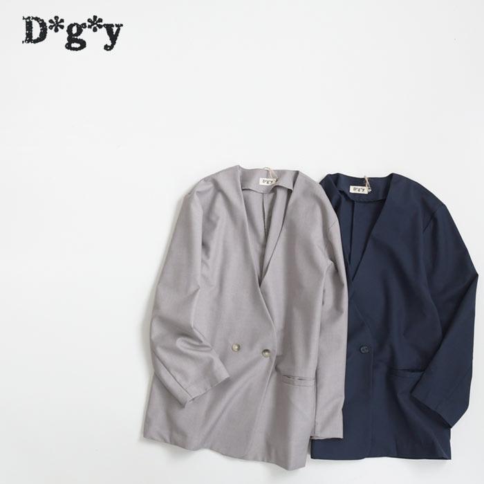 D*g*y ジャケット dgy ノーカラー Wボタン ダブルボタン エコロコ 春 秋 冬 レディース 2220AW0120, sel, 爆買 : ecoloco - 通販 - Yahoo!ショッピング