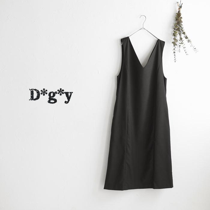 D*g*y ワンピース dgy ノーカラー Vネック 長め丈 すっきり エコロコ 春 秋 冬 レディース 2220AW0120, sel, : ecoloco - 通販 - Yahoo!ショッピング