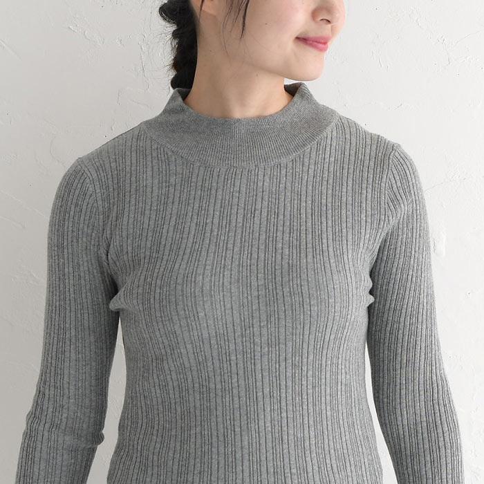 SO[ ]×ecoloco ランダムテレコ モックネック コットンニット M-L〜LL-3L 綿100%大きいサイズ 秋 冬 23AW0824, a0105, :sb-0062:ecoloco ...