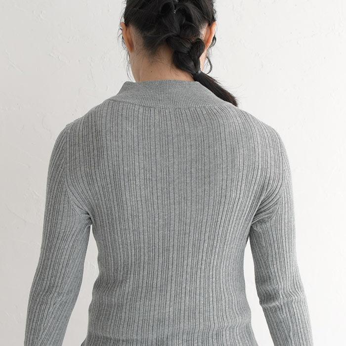 SO[ ]×ecoloco ランダムテレコ モックネック コットンニット M-L〜LL-3L 綿100%大きいサイズ 秋 冬 23AW0824, a0105, :sb-0062:ecoloco ...