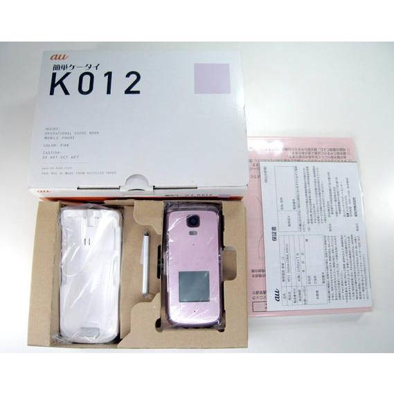 au 簡単ケータイ K012 ピンク かんたん携帯 : skyiz172055 : エコモ新下関 - 通販 - Yahoo!ショッピング