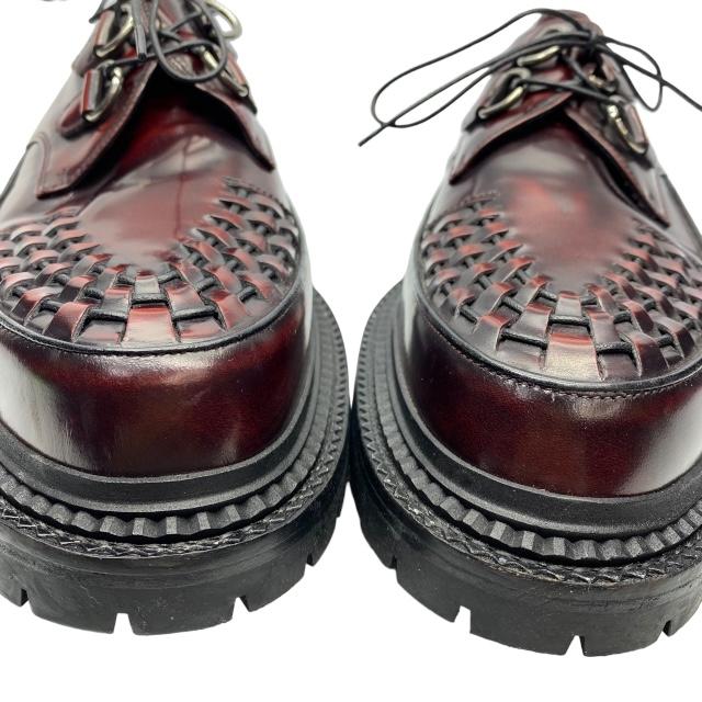 BURBERRY バーバリー クリーパーシューズ ビジネスシューズ ドレスシューズ 革靴 レースアップ レザー ボルドー系 [サイズ 44 (約29cm)] : SENSE Yahoo ...