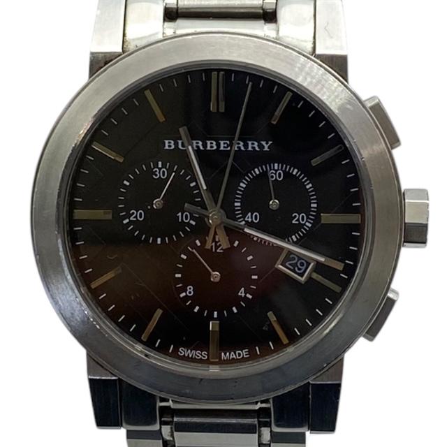 BURBERRY バーバリー BU9351 時計 腕時計 アクセサリー 小物 クロノグラフ クォーツ ステンレス シルバー : SENSE ...