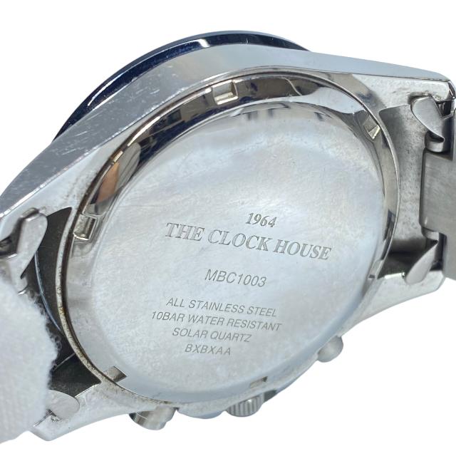 THE CLOCK HOUSE 【稼働品】THE ザ・クロックハウス MBC1003 ソーラー 腕時計 クロノグラフ 10気圧 防水 ステンレススチール シルバー ブルー : SENSE ...