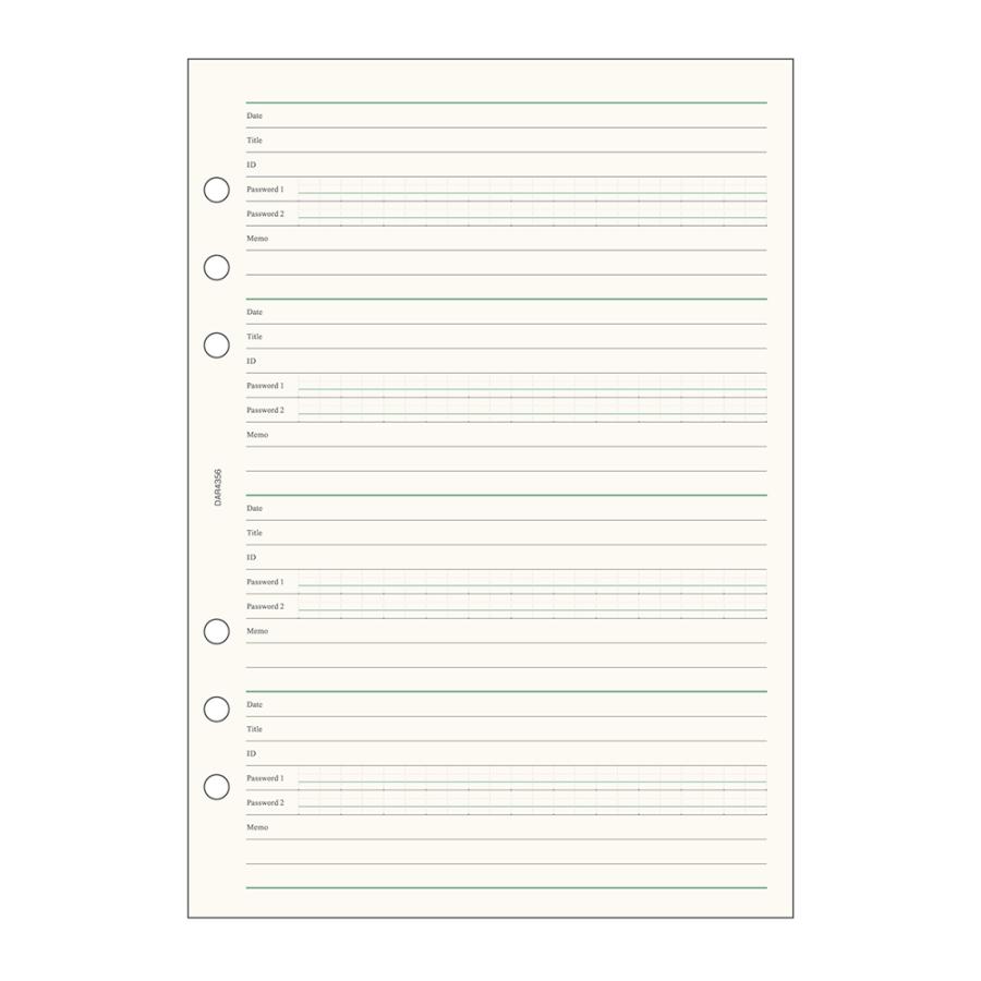 レイメイ藤井 raymay ダ・ヴィンチ リフィル A5サイズ ID&パスワード DAR4356 : イーコンビYahoo!店 - 通販 - Yahoo!ショッピング