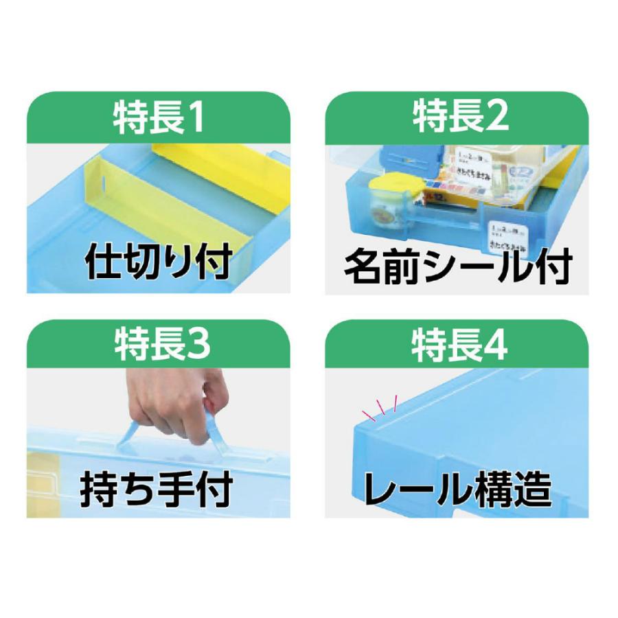 アーテック A4おどうぐばこクリアブルー #3701 学童文具 備品 器具 : イーコンビYahoo!店 - 通販 - Yahoo!ショッピング