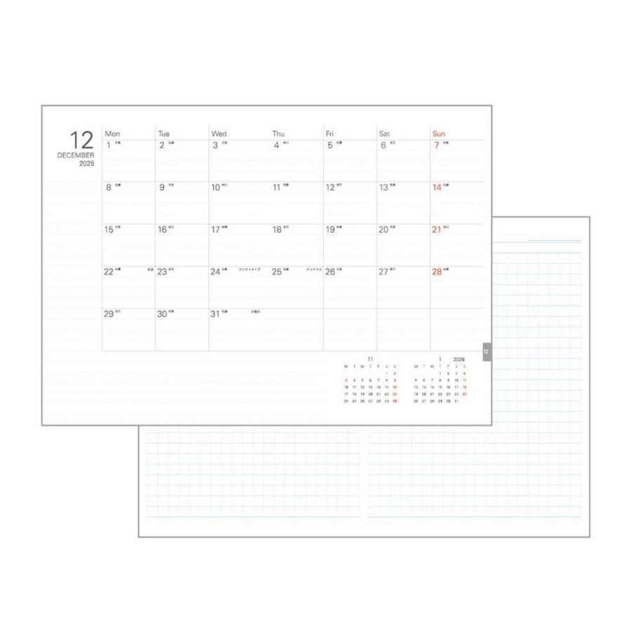 レイメイ藤井 Raymay フォルダイアリー B6 グレー PU RFD2502N 2025年 FOL DIARY : 8374615 : イーコンビYahoo!店 - 通販 - Yahoo ...