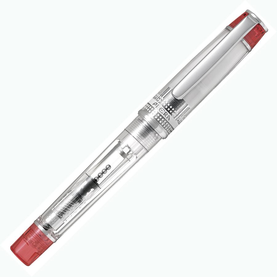 パイロット PILOT 万年筆 プレラ 色彩逢い 透明レッド 中字 カリグラフィー ギフトケース付き FPRN-350R-TR-CM ...