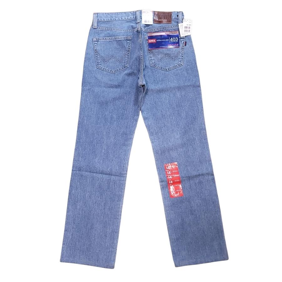 INTERNATIONAL BASIC WB835 EDWIN エドウィン 403-498 レギュラー ストレート デニムパンツ W31 ブルー インターナショナルベーシック 日本製 60 ...