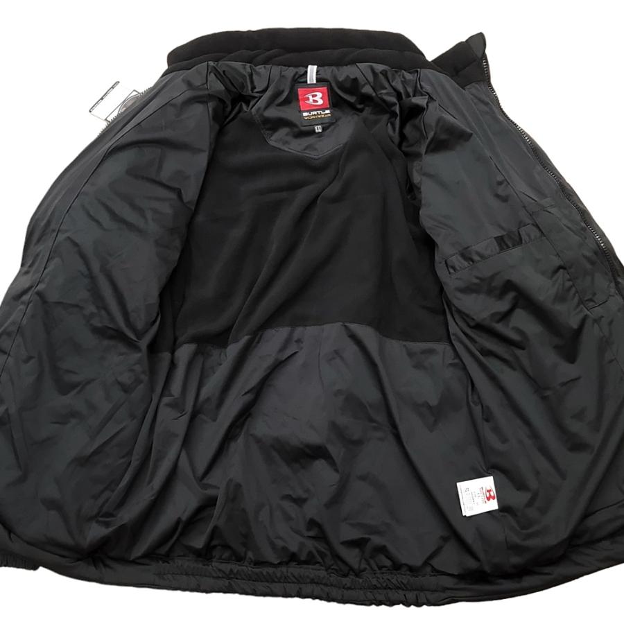 WC151 BURTLE バートル 7410 ストレッチ 軽防寒 中綿 ブルゾン ジャケット LLサイズ ブラック 防風 撥水 保温 作業着 ユニセックス 60 : wc151 : エコパーク ...