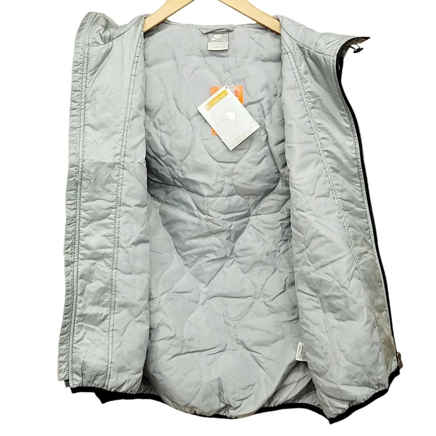 NIKE WC500 未使用 ナイキ ウインドランナー サーモアフィル ベスト Lサイズ 257425 ブラック グレー 撥水 ナイロン 中綿 ...