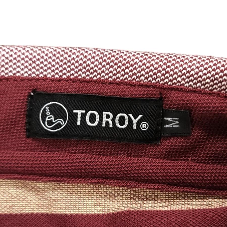 WC717E9 未使用 TOROY トロイ 鹿の子 長袖 ポロシャツ Mサイズ ワインレッド エンジ ボーダー 薄手 メンズ 紳士 /26 : wc717 : エコパーク ヤフー店 - 通販 ...