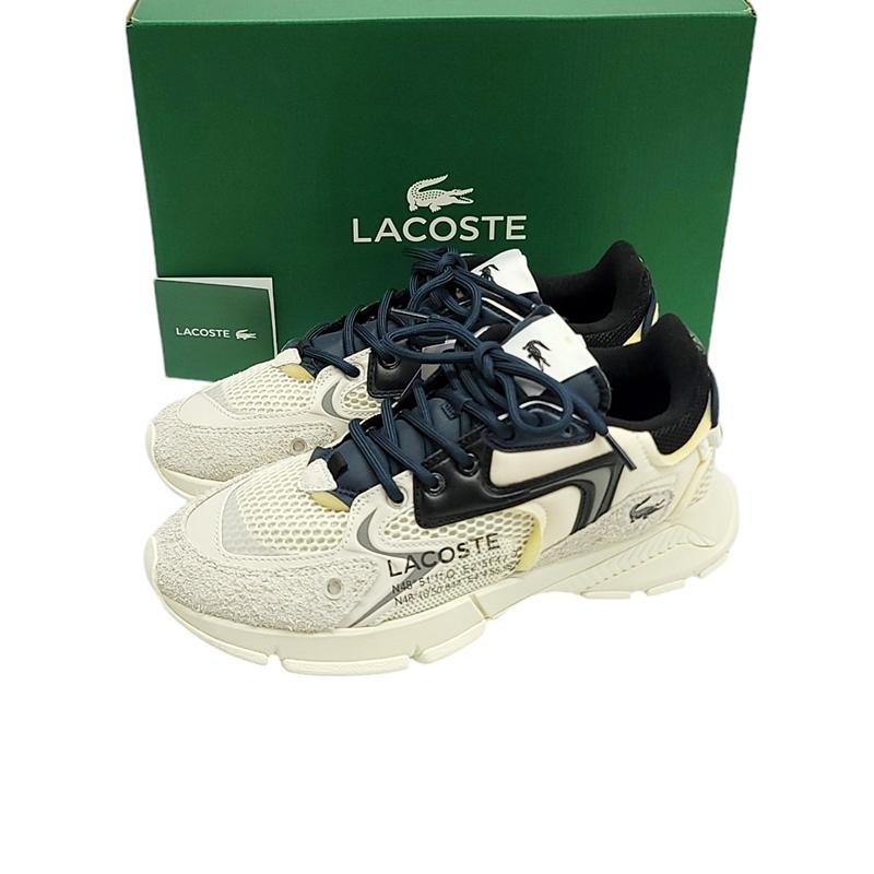 WC895 LACOSTE ラコステ L003 NEO 123 1 SMA シューズ US9 26.5cm オフホワイト ブラック 45SMA0001 2G9 スニーカー メンズ /49 ...