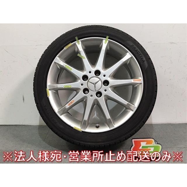 Bクラス/W169 純正 ホイールタイヤ 1本のみ 17x7J/ET49/5穴 5H/PCD112/ハブ径65mm A169 401 07 ...