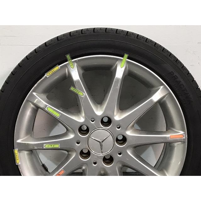 Bクラス/W169 純正 ホイールタイヤ 1本のみ 17x7J/ET49/5穴 5H/PCD112/ハブ径65mm A169 401 07 ...