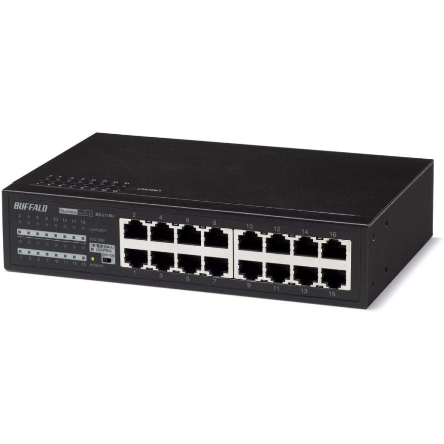 BUFFALO 10/100M ノンインテリジェンススイッチHUB 16ポート BS-2116U : bs-2116u : eco pc land Yahoo!店 - 通販 - Yahoo ...
