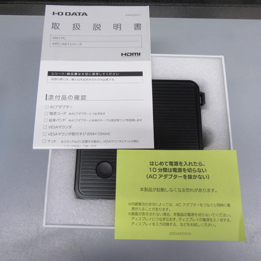 ほぼ新品 MPC-32WE1/A サイネージ向けパソコン miniPC ブラック [モニター無し /intel Celeron /メモリ ...
