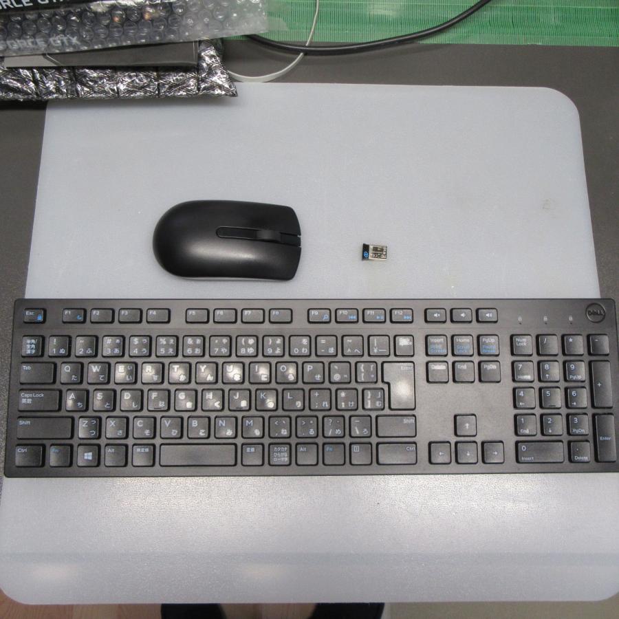 希少 DELL 純正ワイヤレスキーボード（WK636P）&純正ワイヤレスマウス(WM116p)&純正レシーバー セット ブラック 日本語 ...