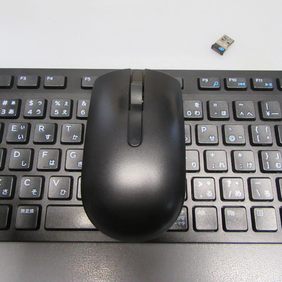 希少 DELL 純正ワイヤレスキーボード（WK636P）&純正ワイヤレスマウス(WM116p)&純正レシーバー セット ブラック 日本語 ...