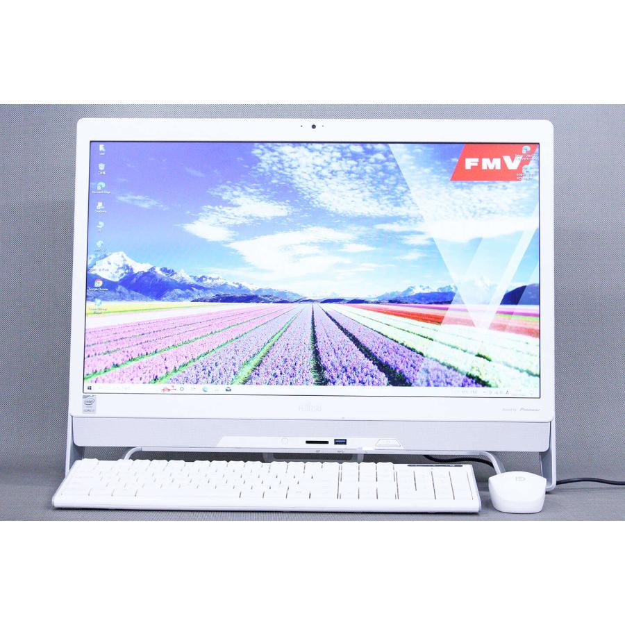 オールインワン 23型狭額縁FHD液晶+上位強化版Corei7-QC搭載！23型FHD液晶 ESPRIMO FH WF1/U FMVWUF1S ホワイト i7-4712MQ 8GB 2TB ...