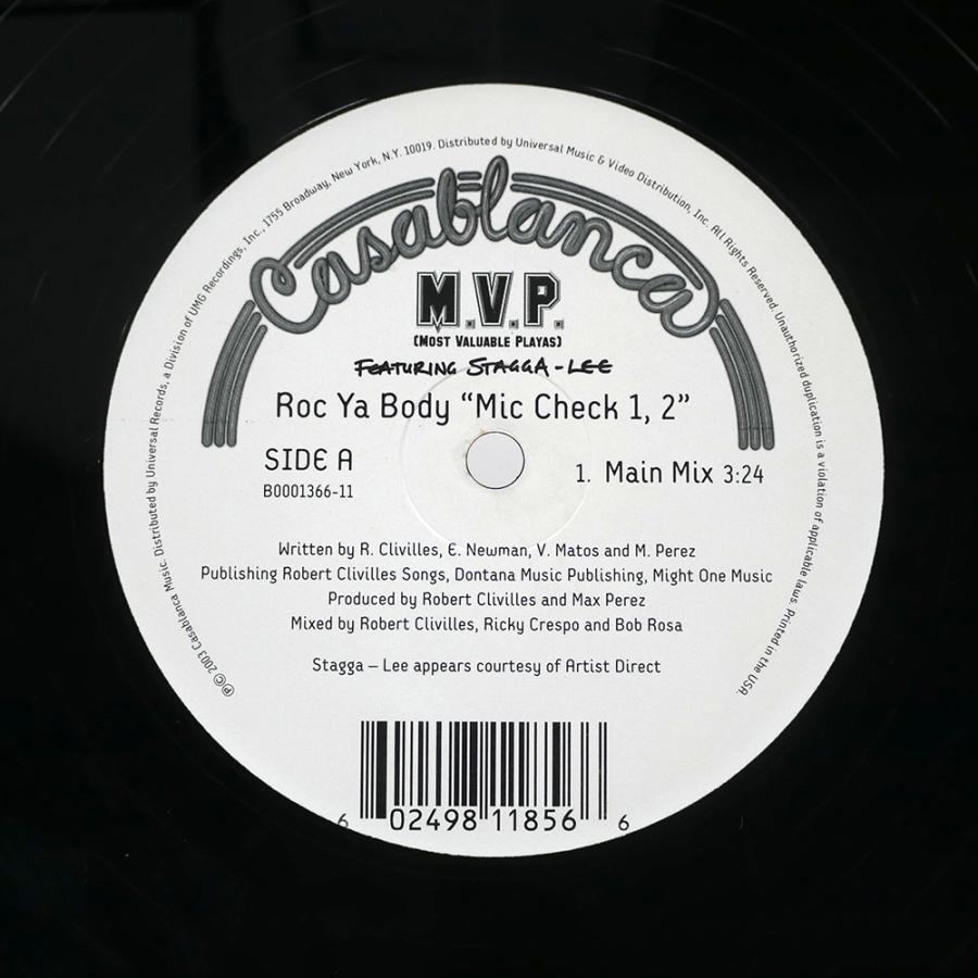 MVP/ROC YA BODY "MIC CHECK 1, 2"/CASABLANCA UNIR210701 12 : Face Records - 通販 - Yahoo!ショッピング