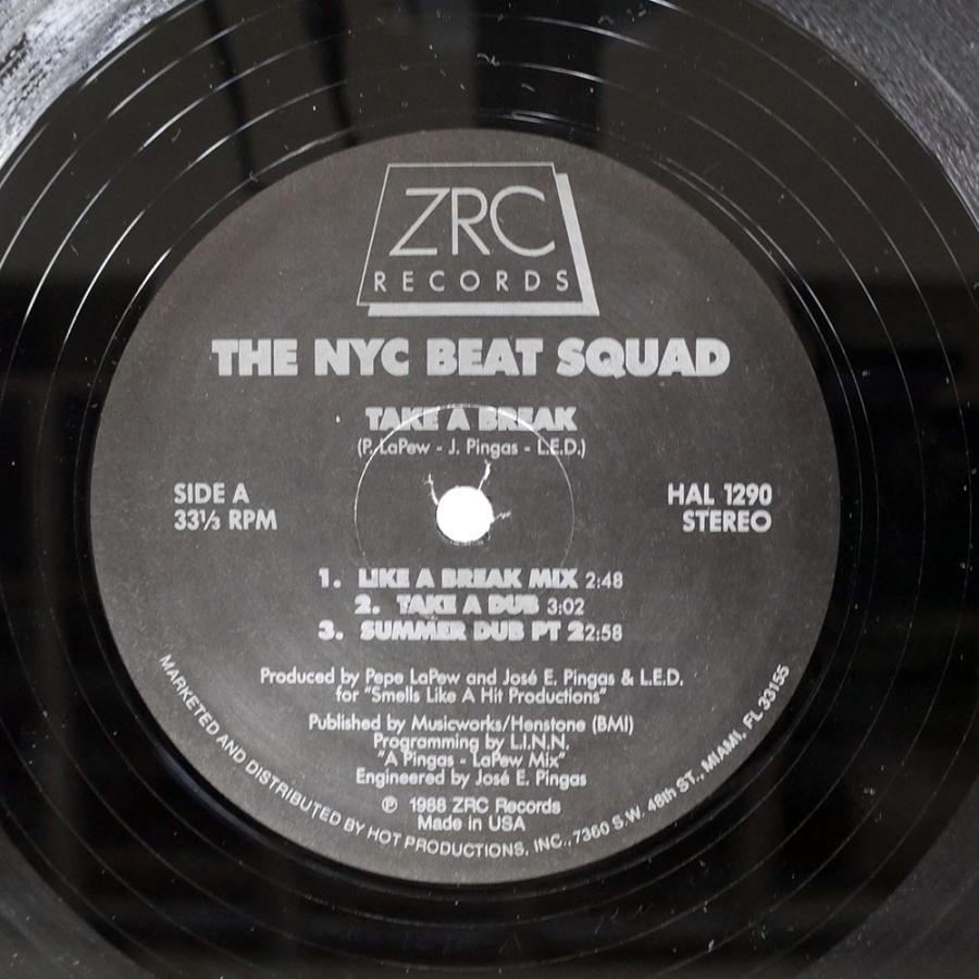 米 NYC BEAT SQUAD/TAKE A BREAK/ZRC HAL1290 12 : Face Records - 通販 - Yahoo!ショッピング
