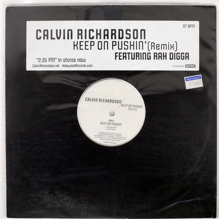 見本盤 US盤 CALVIN RICHARDSON/KEEP ON PUSHIN' (REMIX)/HOLLYWOOD ...