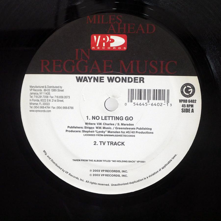 US盤 WAYNE WONDER/NO LETTING GO/VP VPRD6402 12 : Face Records - 通販 ...
