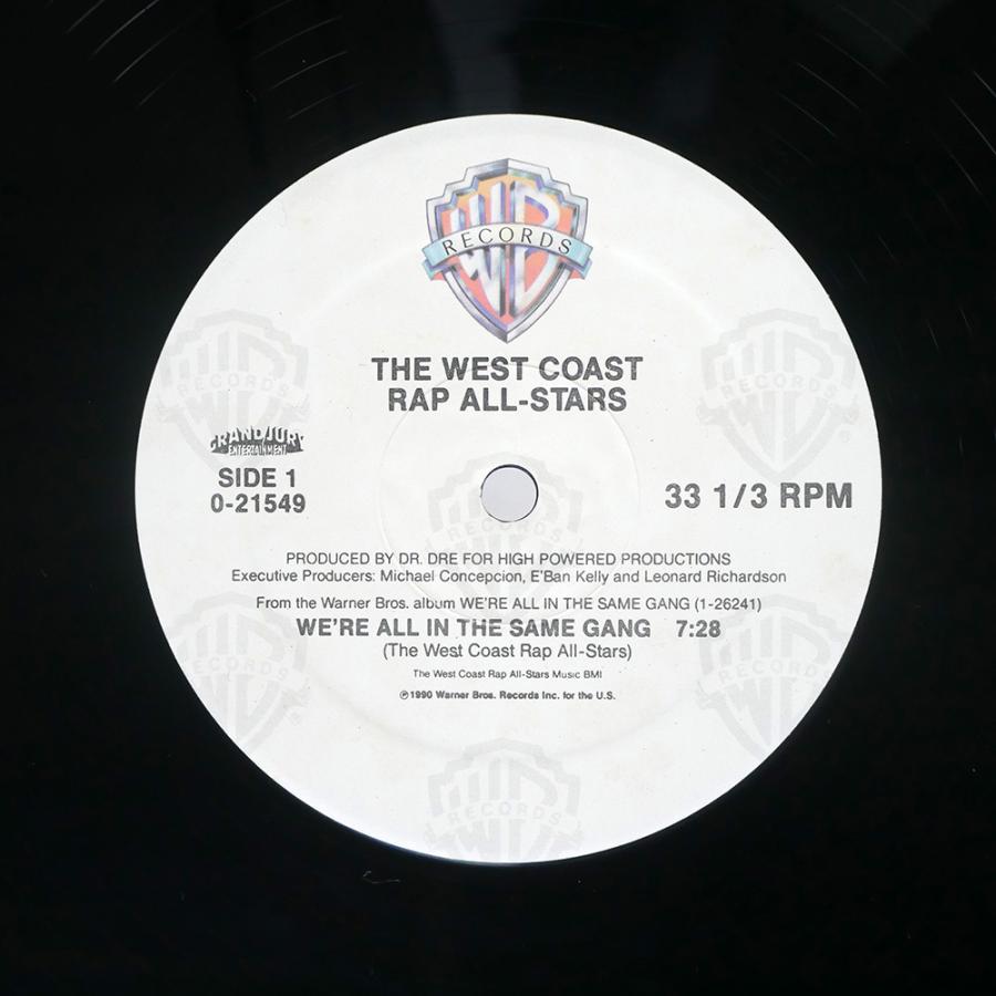 US盤 THE WEST COAST RAP ALL-STARS/WE'RE ALL IN SAME GANG/WARNER BROS ...