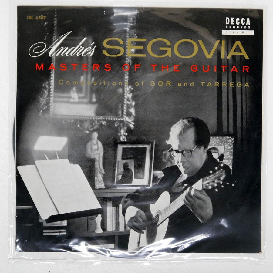 国内盤 ANDRES SEGOVIA/MASTERS OF THE GUITAR, COMPOSITIONS SOR AND TARREGA/DECCA JDL-6507 LP : Face ...