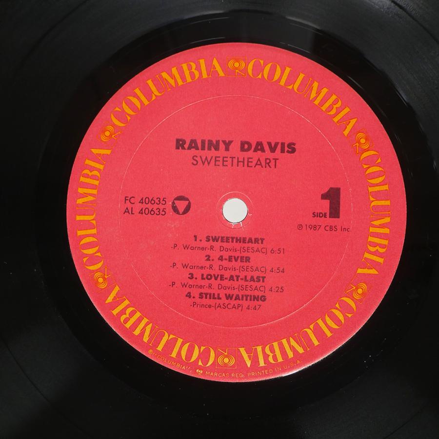 米 US盤 RAINY DAVIS/SWEETHEART/COLUMBIA BFC40635 LP : Face Records - 通販 ...