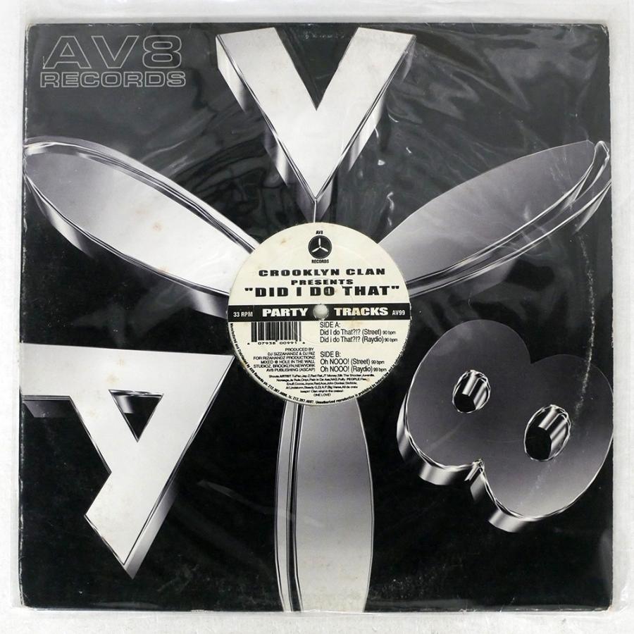 米 CROOKLYN CLAN/DID I DO THAT/AV8 AV99 12 : Face Records - 通販 - Yahoo!ショッピング