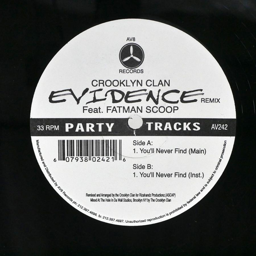 米 CROOKLYN CLAN/YOU’LL NEVER FIND/AV8 AV242 12 : yevn009378773 : Face Records - 通販 - Yahoo!ショッピング