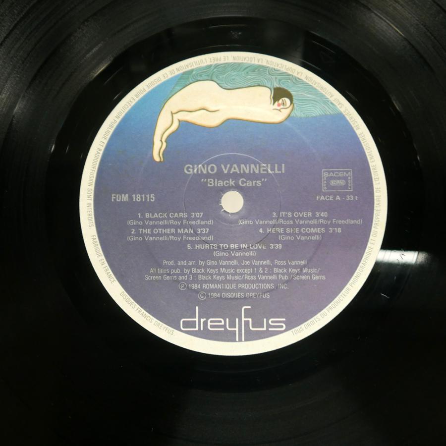 仏 フランス盤 GINO VANNELLI/BLACK CARS/DISQUES DREYFUS FDM18115 LP : Face ...