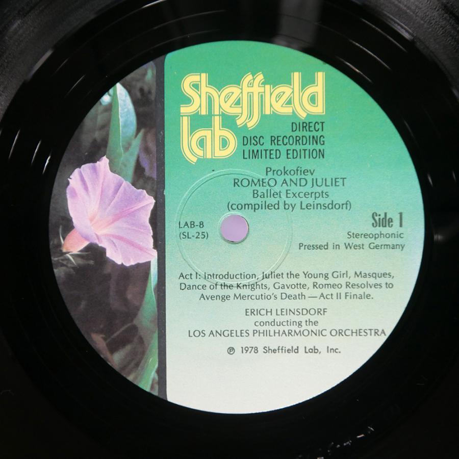 米 US盤 エーリヒラインスドルフ/プロコフィエフバレエロメオとジュリエット抜粋/SHEFFIELD LAB LAB8 LP : Face Records - 通販 - Yahoo!ショッピング