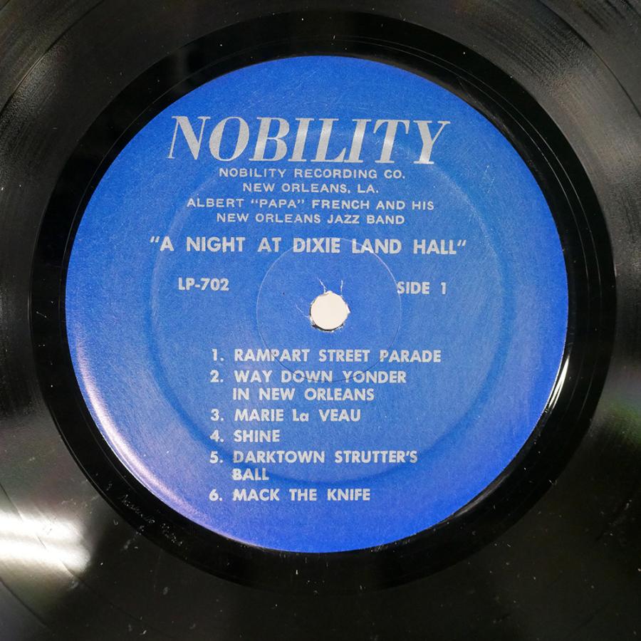 US盤 PAPA FRENCH AND HIS NEW ORLEANS JAZZ BAND/A NIGHT AT HERITAGE HALL ...