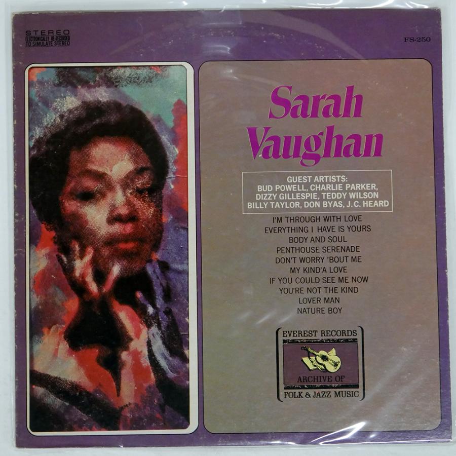 US盤 SARAH VAUGHAN/SAME/EVEREST RECORDS ARCHIVE OF FOLK & JAZZ MUSIC FS250 LP : Face Records - 通販 ...